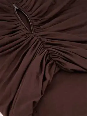 Dolce & Gabbana Ruched Zip Top