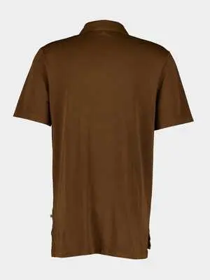 JAMES PERSE Classic Polo Shirt - Brown
