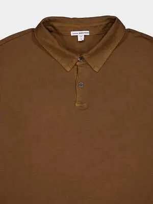 JAMES PERSE Classic Polo Shirt - Brown