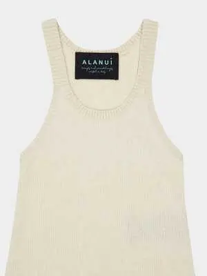 Alanui Cashmere-cotton Ribbed Tank Top - Cream