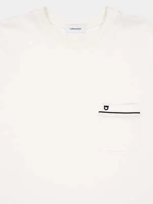 FERRAGAMO Mascarpone Gancini T-shirt - Cream