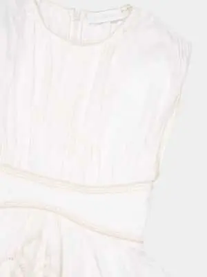 Zimmermann Daylight Waisted Linen Maxi Dress - Cream