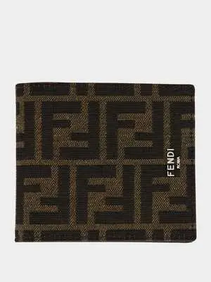 Fendi Ff Emblem Bi-fold Wallet - Brown