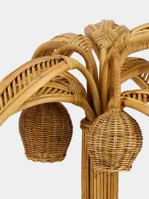 SANTANO Coconut Tree Lamp In Rattan