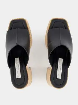 Stella McCartney Skyla Cork Platform Mule 110mm Sandals - Brown