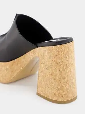 Stella McCartney Skyla Cork Platform Mule 110mm Sandals - Brown