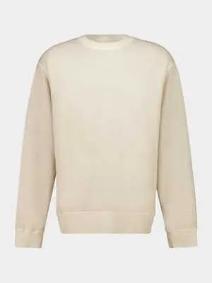 120% Lino Safari Soft Linen Sweater - Cream