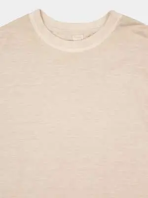 120% Lino Safari Soft Linen Sweater - Cream