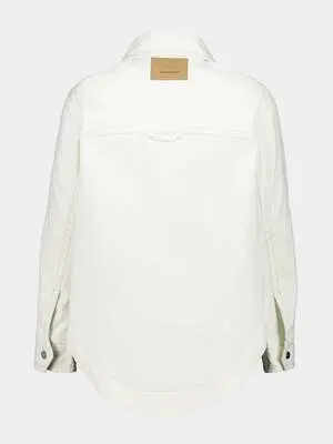 AMI Paris Cotton Worker Buttoned Jacket - Cream