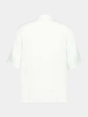 120% Lino Butter Short-sleeve Linen Shirt - Cream