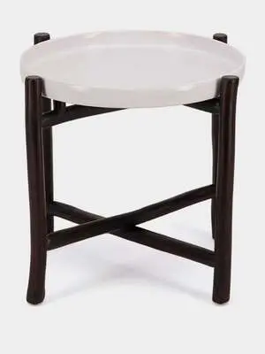 TINJA Dark Wood Side Table