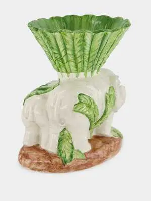 LES-OTTOMANS Jungle Elegance Elephant Basket