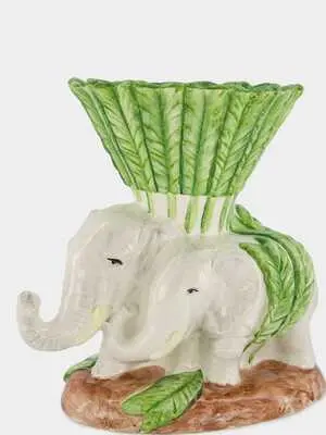 LES-OTTOMANS Jungle Elegance Elephant Basket