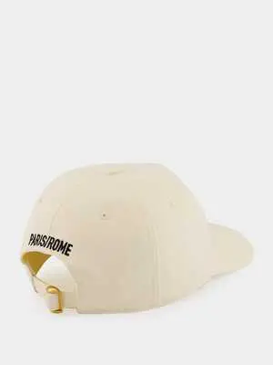Valentino Garavani Cotton Chez Baseball Cap - Cream