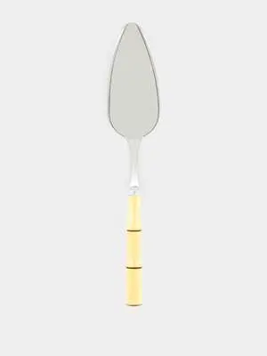 CAPDECO Byblos Bamboo Cake Server - Brown
