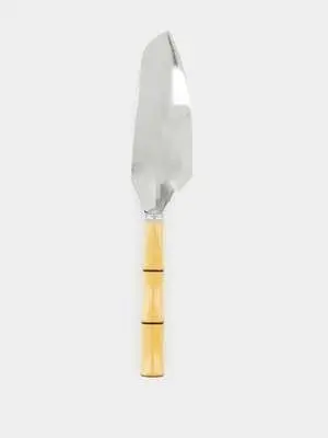 CAPDECO Byblos Bamboo Cutting Cake Server - Brown