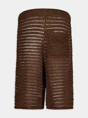 Commas Open-knit Shorts