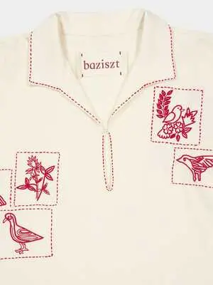 BAZISZT Off-white Hauz Shirt - Cream