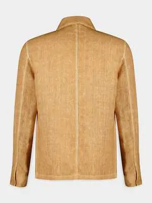 120% Lino Linen Button-down Jacket