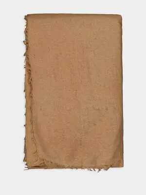 Maison De Vacances Havana Hand-knitted Cashmere Throw - Brown