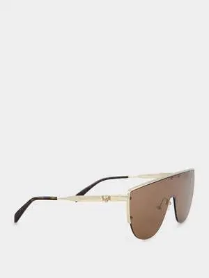 Alexander McQueen Eyewear Skull Sunglasses - Brown