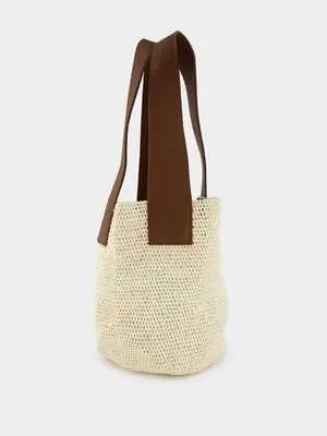 SENSI STUDIO El Viajero Mini Straw Bag - Brown