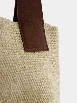 SENSI STUDIO El Viajero Mini Straw Bag - Brown