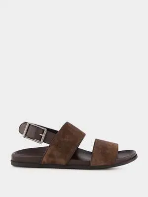 Manolo Blahnik Golby Suede Fussbett Sandals