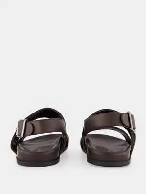 Manolo Blahnik Golby Suede Fussbett Sandals