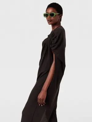 Stella McCartney Asymmetric Draped Maxi Dress