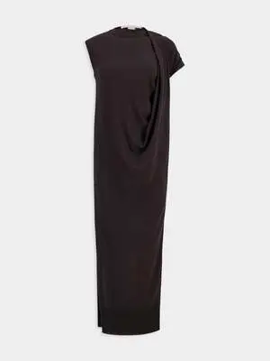 Stella McCartney Asymmetric Draped Maxi Dress