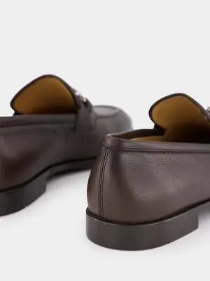 FERRAGAMO Testa Di Moro Loafer With Gancini Ornament