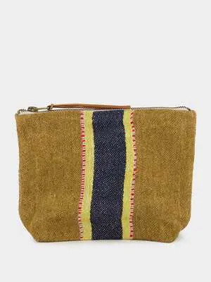 Libeco The Belgian Pouch Camp Stripe - Brown