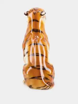 LES-OTTOMANS Handpainted Tiger Sculpture