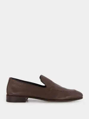 Manolo Blahnik Truro Calf Leather Loafers - Brown