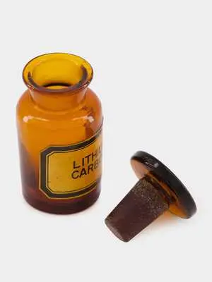 All Origine Lithium Carbonate Amber Glass Pharmaceutical Bottle