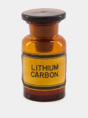 All Origine Lithium Carbonate Amber Glass Pharmaceutical Bottle - Brown