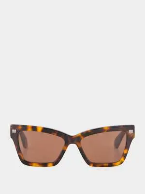 Off-White Tortoiseshell Cincinnati Sunglasses - Brown