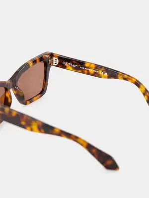 Off-White Tortoiseshell Cincinnati Sunglasses - Brown