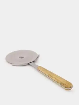NEVA Pine Handle Pizza Cutter Wheel