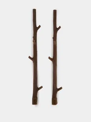 STICK CANDLES Honey Maple Stick Candle Set - Brown