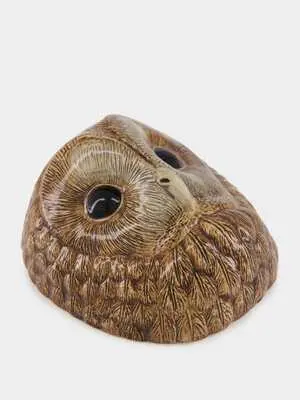 QUAIL CERAMICS Tawny Owl Flower Wall Vase