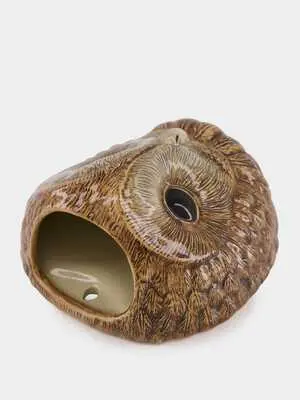 QUAIL CERAMICS Tawny Owl Flower Wall Vase