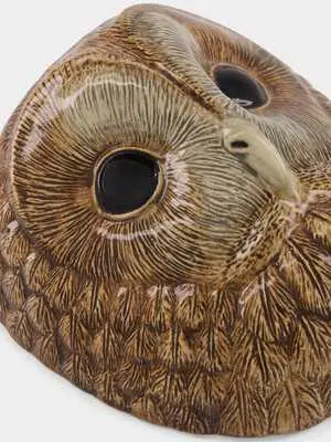 QUAIL CERAMICS Tawny Owl Flower Wall Vase