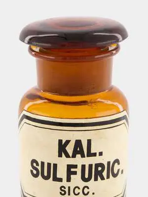 ALL ORIGINE Potassium Sulfate Amber Glass Pharmaceutical Bottle