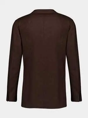 Boglioli Single-breasted Wool Jacket - Brown