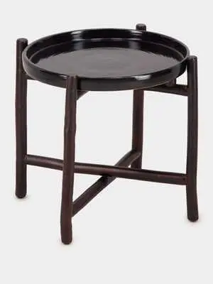 TINJA Mida Black Dark Wood Table