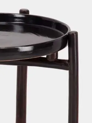 TINJA Mida Black Dark Wood Table