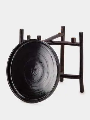 TINJA Mida Black Dark Wood Table