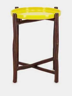 TINJA Mida High Wood Table - Brown